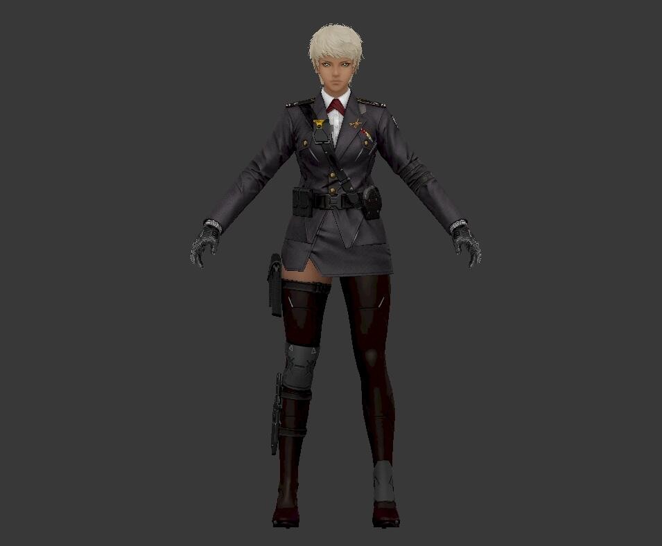 性感黑丝美女角色3D模型 - 3D模型库 - 千模网 - 5883d.com!