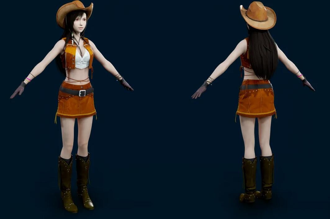 最终幻想7 重制版 美女角色模型大合集 - 游戏模型库 - 3d模型 - 5883d.com!