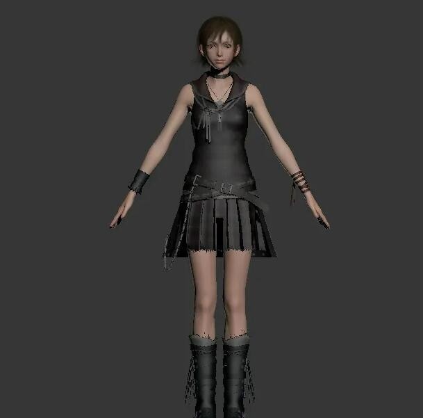 写实风格妹子3D模型 FBX格式 有绑定 - 游戏模型库 - 5883D - 5883d.com!